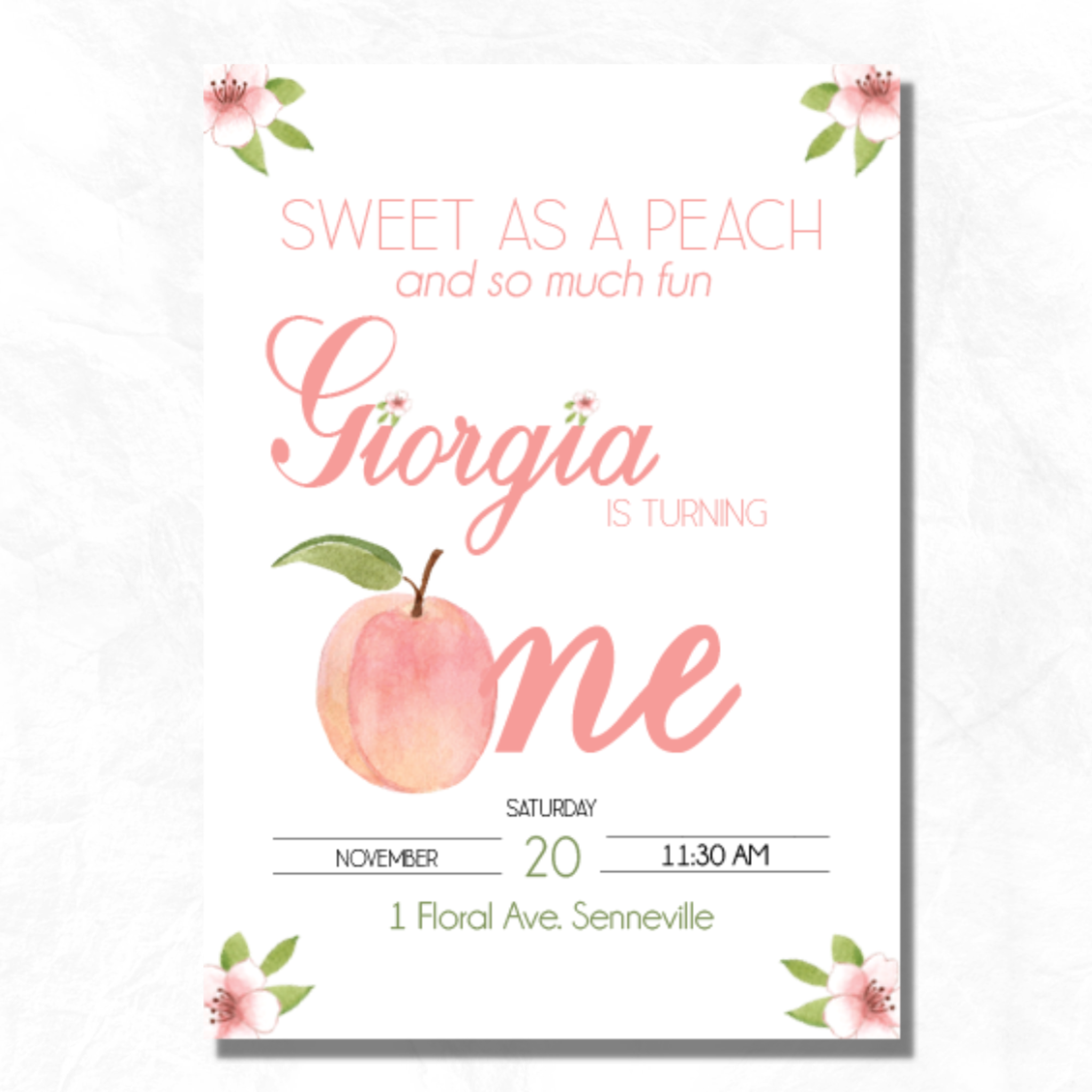 Peach Invitation – Made.it Party